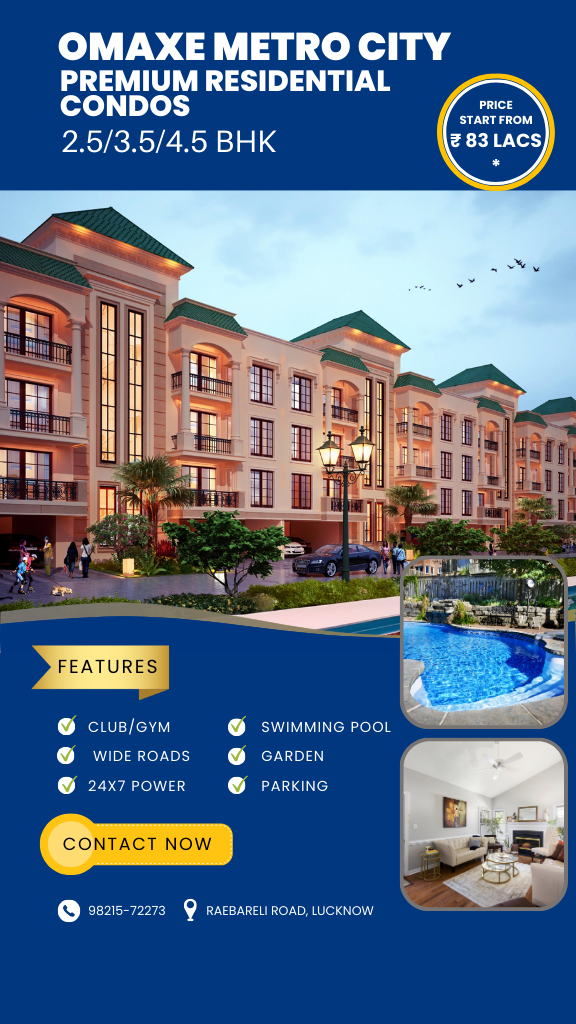 Condos in Lucknow in Omaxe Metro City by Omaxe Lucknow